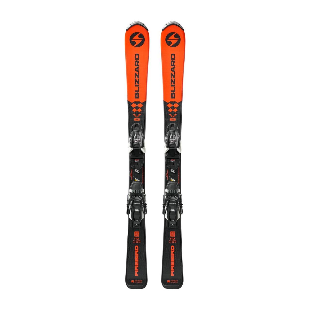 Skis Blizzard Firebird Jr + Fixations Fdt Jr7 Orange Garçon | Campsider