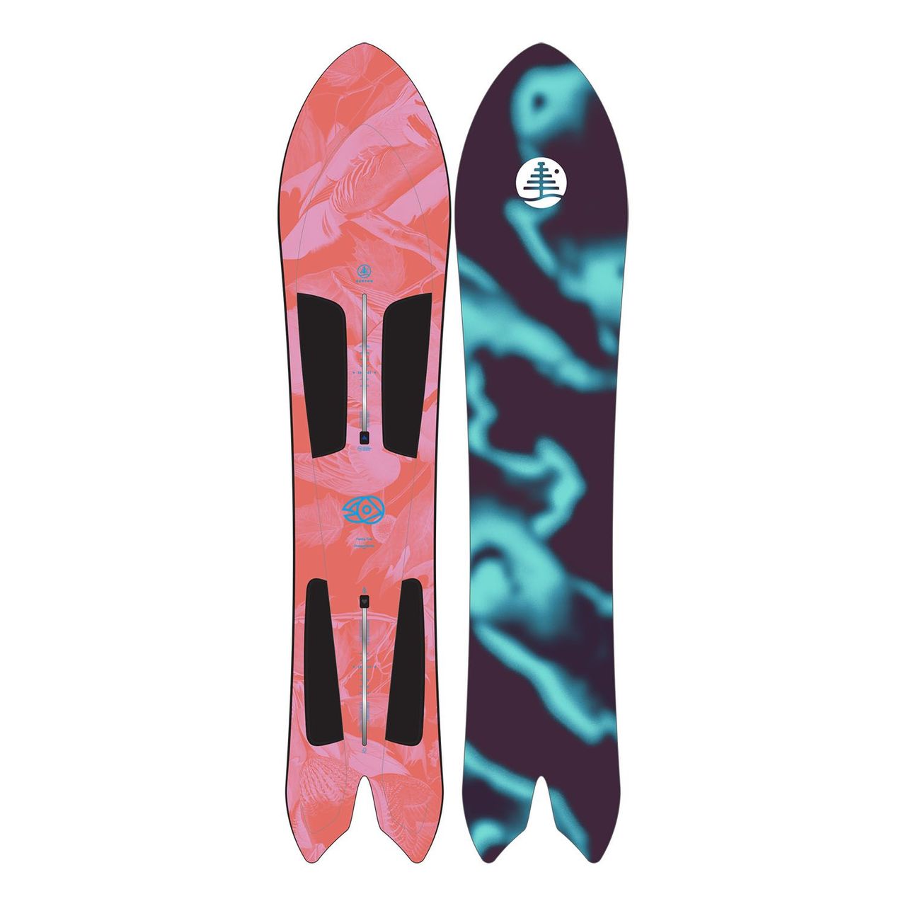 Snowboard Burton 3d Tree Channel Surfer Flat Top Graphic | Campsider