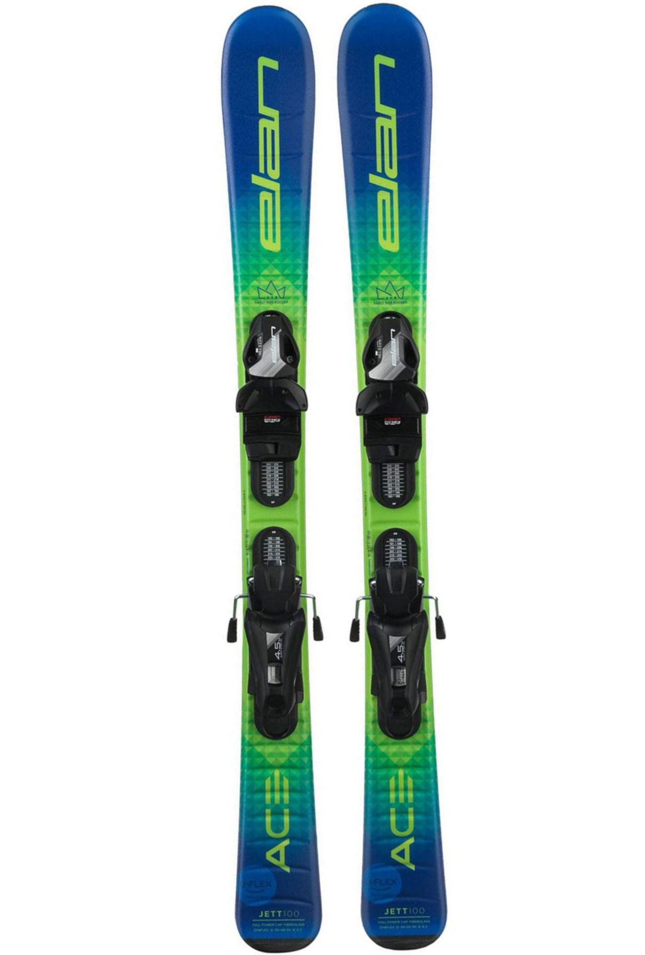Skis alpins Elan Jett Jr. Blue + fixations Shift El 4.5 Gw 100 | Campsider