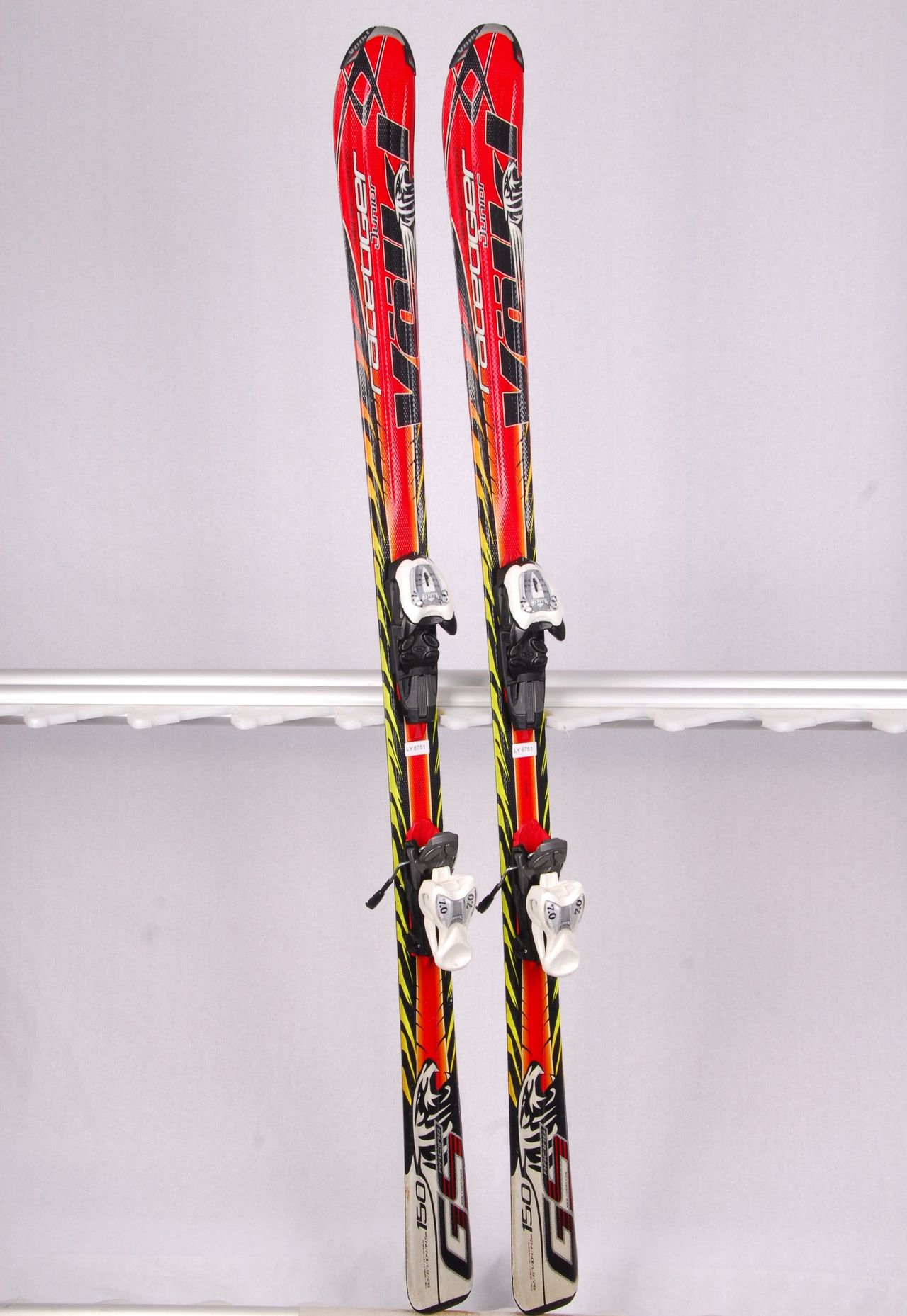 Skis alpins Volkl Racetiger Gs Racing Jr. Power Shell Tech. + Marker 4. ...